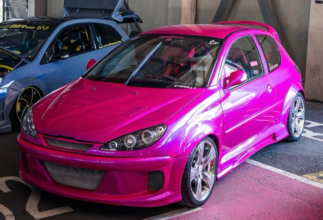 2003 Pink Peugeot 206 GTI in Cars on CINEMOTO - Vehicle Supply - Film & TV